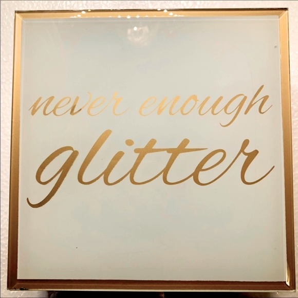 Jewelry | Gold Jewelry Box Glass Polka Dots Never Enough Glitter 2 Deep ...